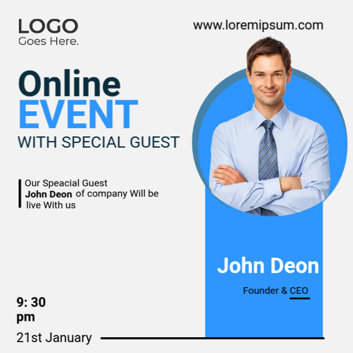 Online Event Template ADS | PosterMyWall