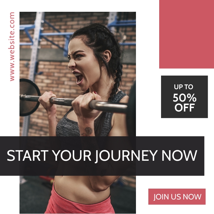 online fitness classes advertisement social m Template | PosterMyWall