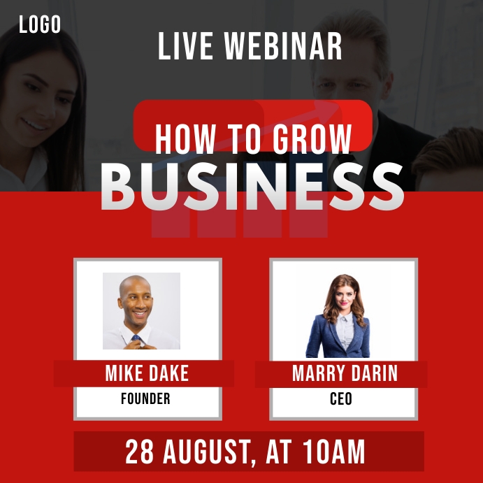 Online Free Webinar Invitation Promo Image Ad Template | PosterMyWall