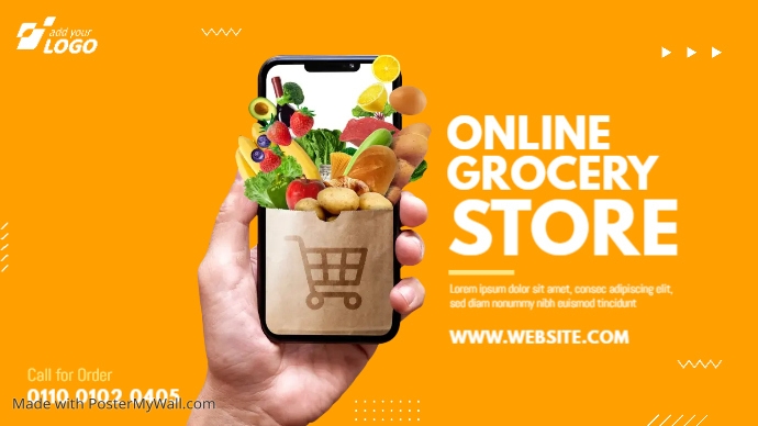 Copy of Online Grocery Store | PosterMyWall