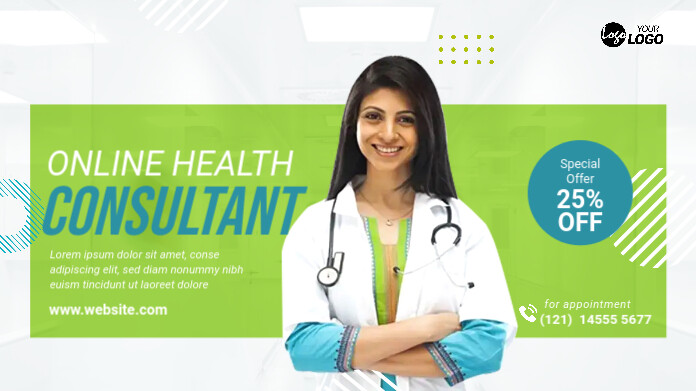 Online Health Consultation Ad Template | PosterMyWall