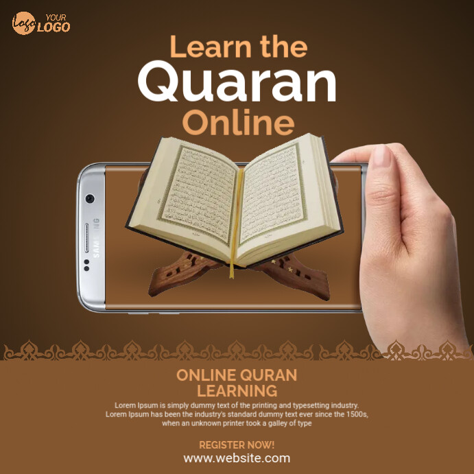 Online Holy Quran Learning Template | PosterMyWall