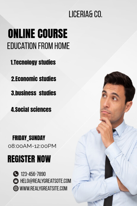 Online Instagram education poster desighn Template | PosterMyWall