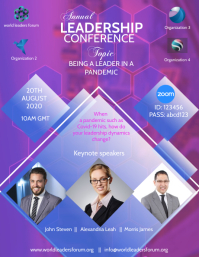 Online Leadership Summit Template | PosterMyWall