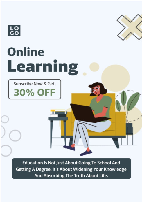 Online Learning Class Template | PosterMyWall