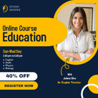 Online learning course template | PosterMyWall