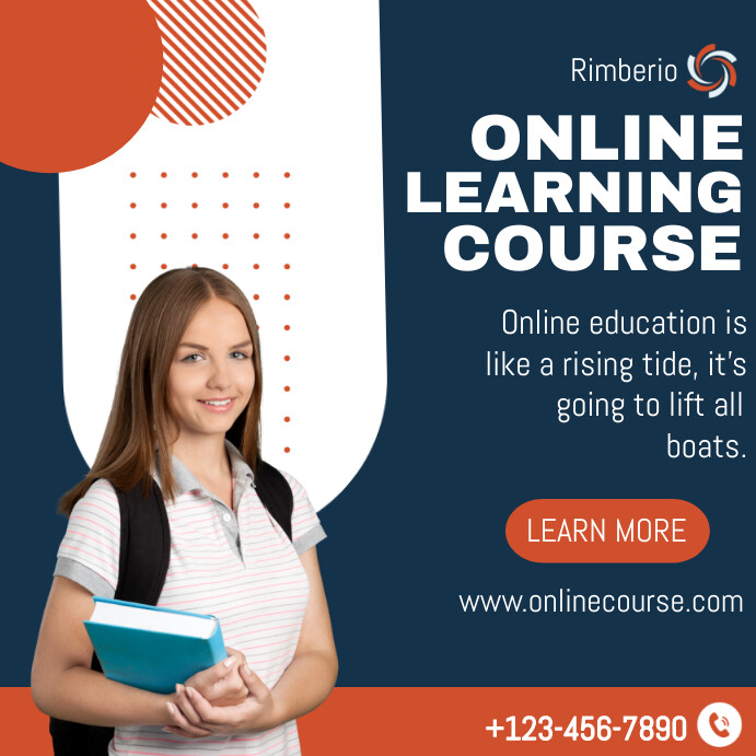 Copy of Online learning course template | PosterMyWall