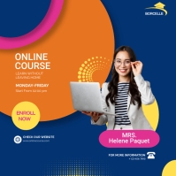 Online Learning Course template | PosterMyWall