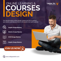 Online learning course template | PosterMyWall