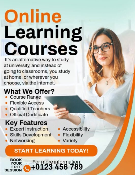 Copy of Online Learning Courses | PosterMyWall