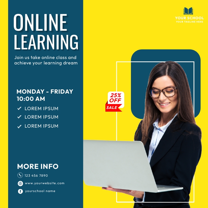Online learning Template | PosterMyWall
