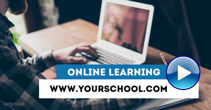 Online Learning School Marketing Promotion Ad Template | PosterMyWall