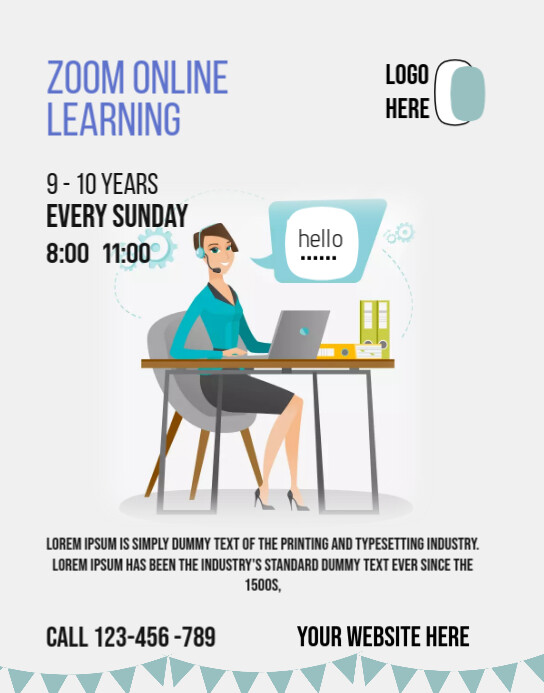 online learning template | PosterMyWall