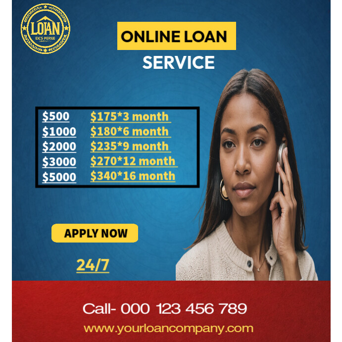 Plantilla de Online Loan Instagram Post | PosterMyWall