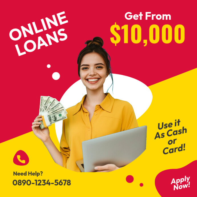Online Loan Service Instagram Post Template | PosterMyWall