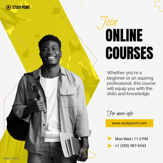 Online management courses template | PosterMyWall