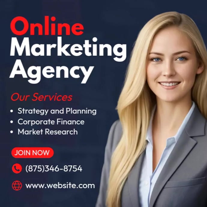 Online Marketing Agency Ads Template | PosterMyWall