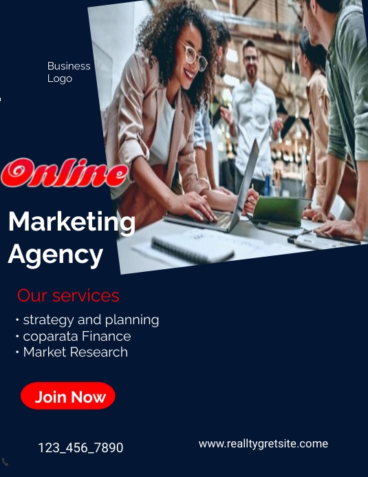 Online marketing agency Template | PosterMyWall