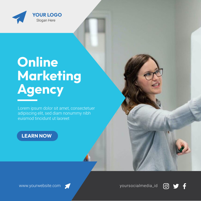 Online Marketing Agency Poster Template | PosterMyWall