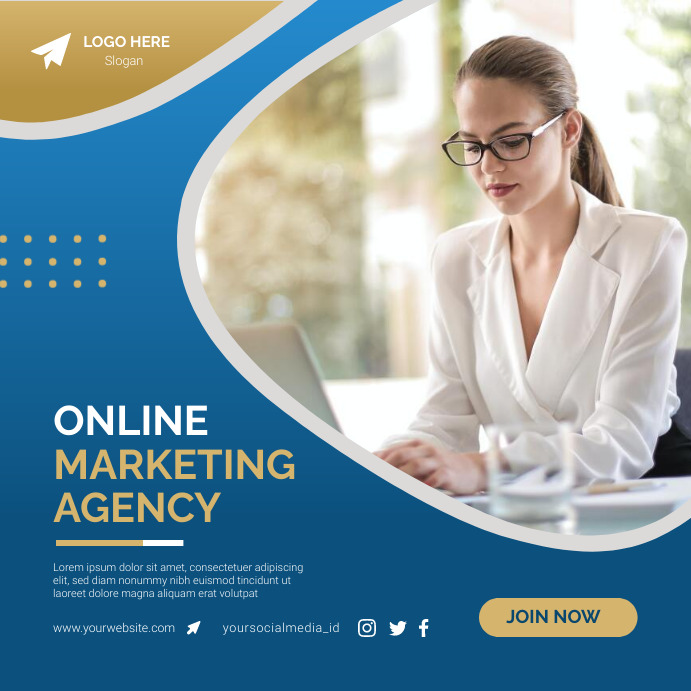 Online Marketing Agency Poster Template | PosterMyWall