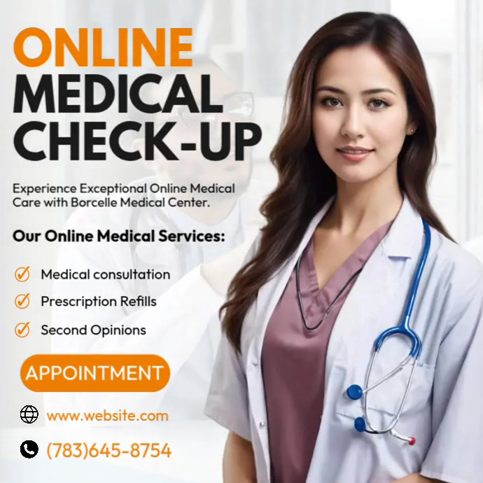 Online Medical Check Up Template | PosterMyWall