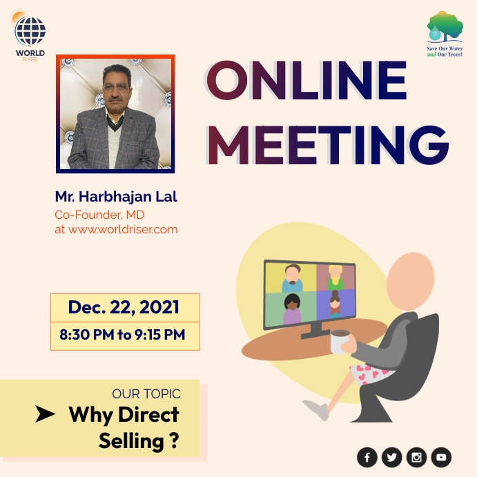 ONLINE MEETING! Template | PosterMyWall