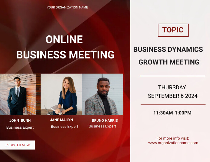 Visit Our Website Flyer