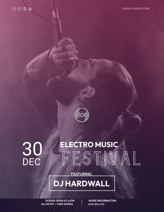 Online Music Show Flyer Template | PosterMyWall