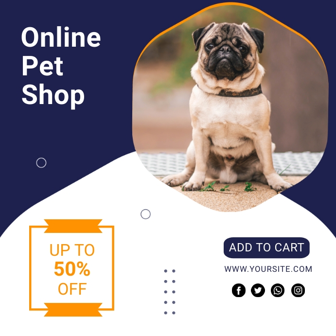 ONLINE PET SHOP FLYER TEMPLATE | PosterMyWall