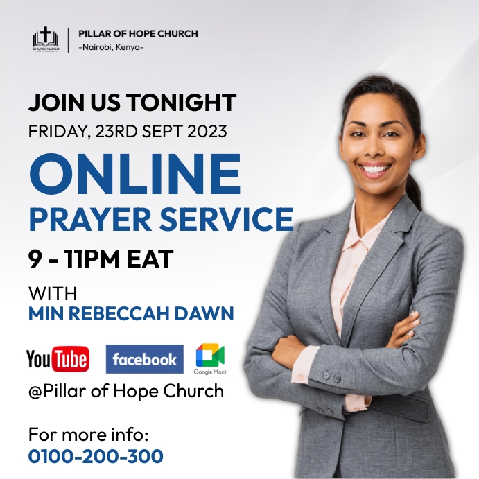 Online prayer Template | PosterMyWall