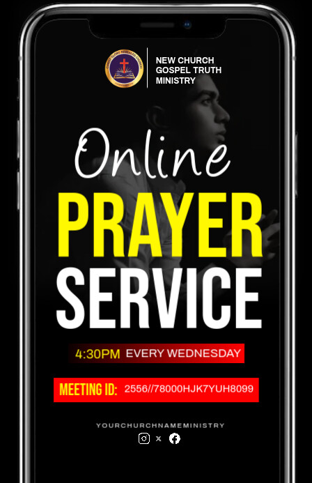 online prayer flyer Template | PosterMyWall