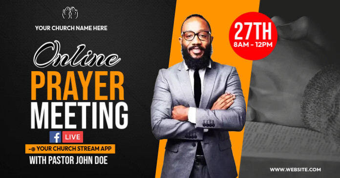 Copia de online prayer service | PosterMyWall