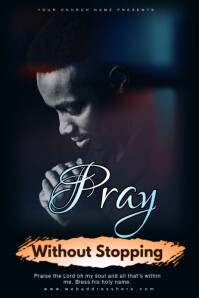 Prayer service poster Template | PosterMyWall