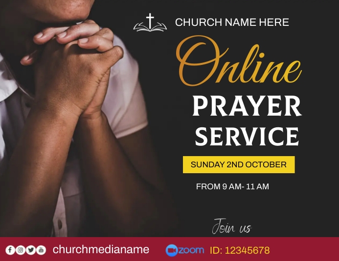 Online Prayers Template | PosterMyWall