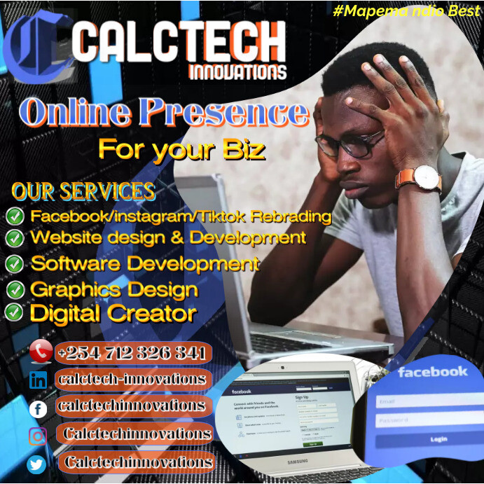 online Presence Template | PosterMyWall