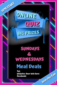 Online QUIZ Template | PosterMyWall