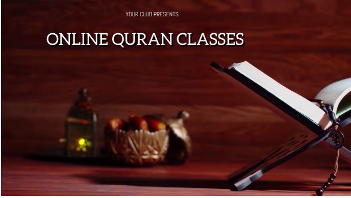 ONLINE QURAN CLASSES Template | PosterMyWall
