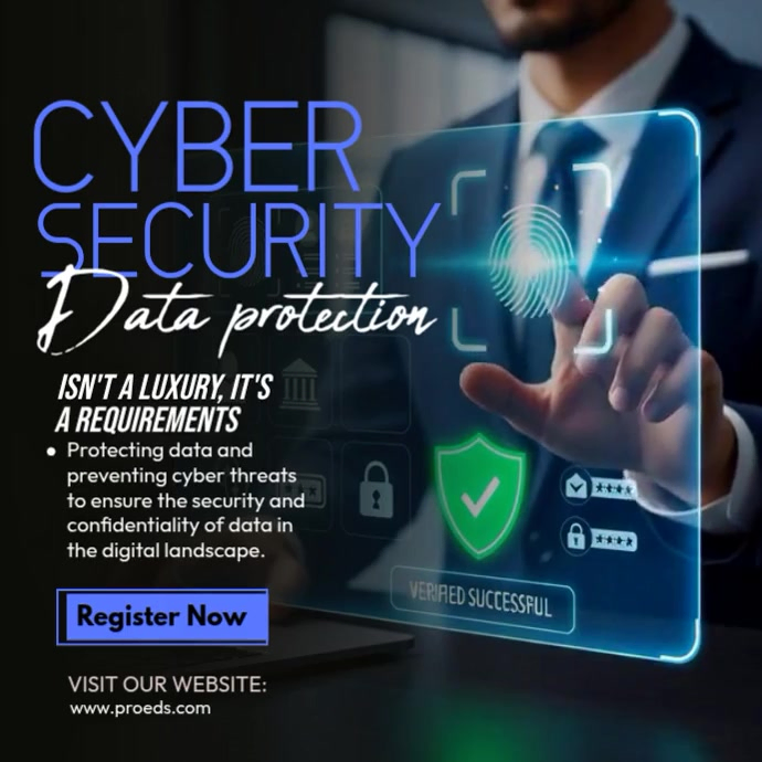 Online Safety Data Protection-Vorlage | PosterMyWall