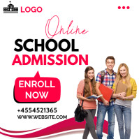 online school admission flyer Template | PosterMyWall