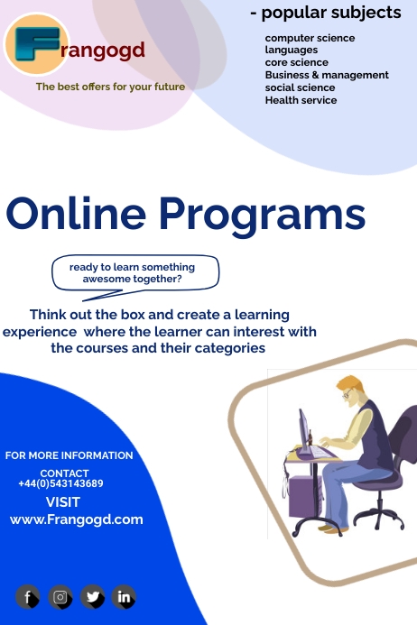 Online school flyer (1) Template | PosterMyWall