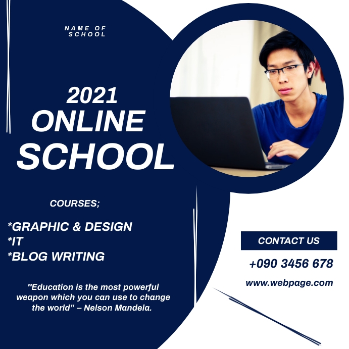Copy of ONLINE SCHOOL FLYER | PosterMyWall
