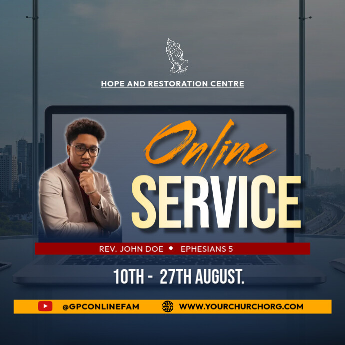 online service Template | PosterMyWall