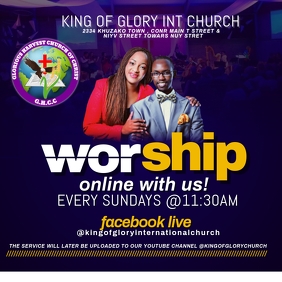 Online church flyer Template | PosterMyWall