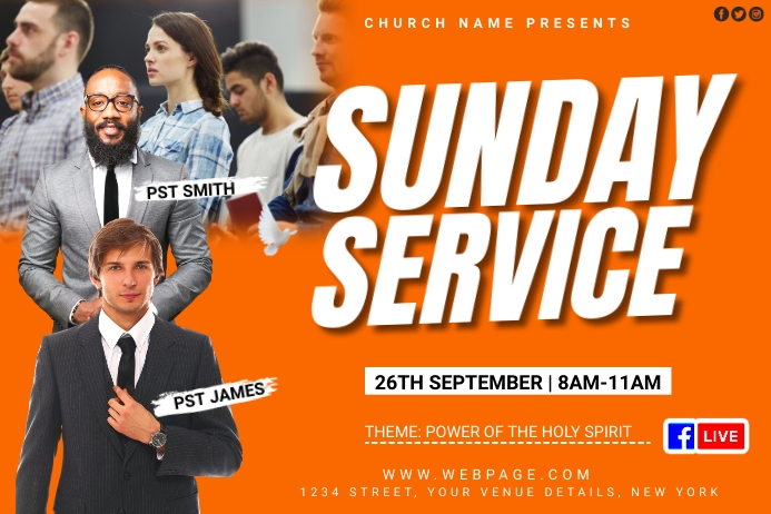 ONLINE SERVICE FLYER Template | PosterMyWall