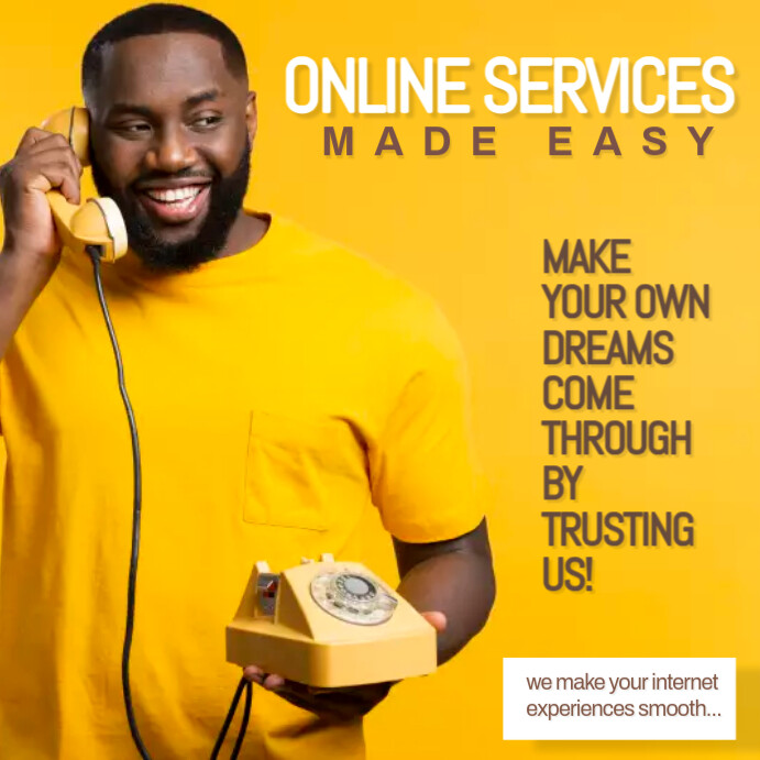 Plantilla de online services | PosterMyWall