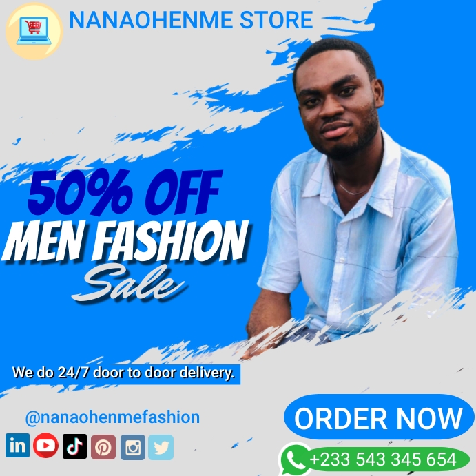 ONLINE SHOP Template | PosterMyWall