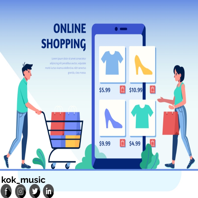 Online shopping Template | PosterMyWall