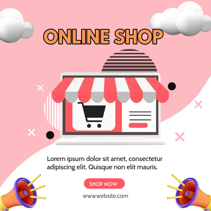 ONLINE SHOPPING TEMPLATES | PosterMyWall
