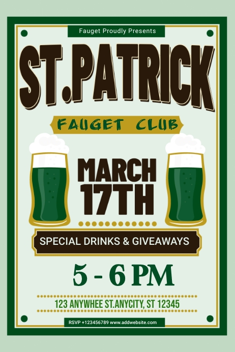 Online st.patrick's day😀😀😀 (17) Template | PosterMyWall