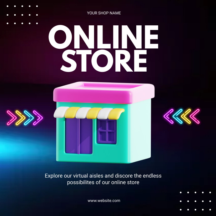 ONLINE STORE Template | PosterMyWall